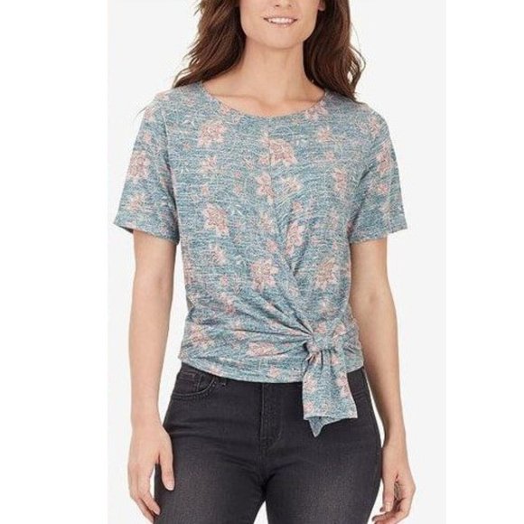 William Rast | Tops | William Rast Floral Tie Front Top | Poshmark